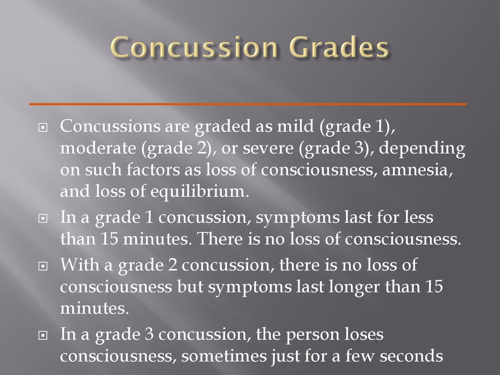 Concussion: Understanding Mild Traumatic Brain Injury - ppt download