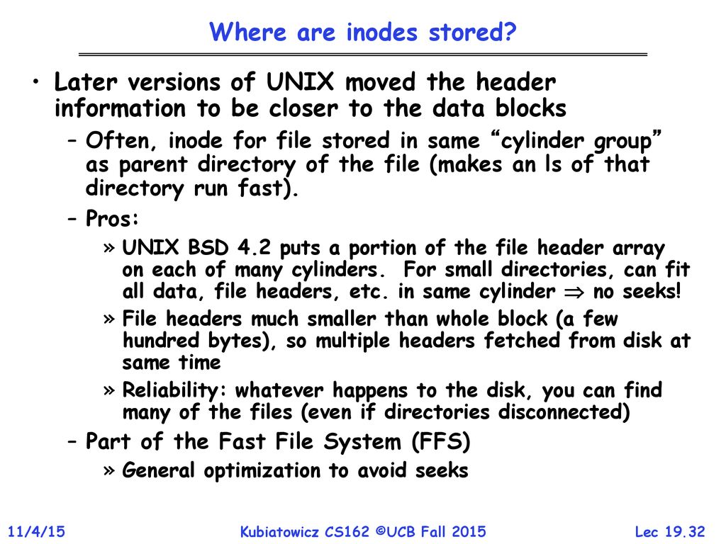 Cs162 Operating Systems And Systems Programming Lecture 19 File Systems Cont Mmap Buffer