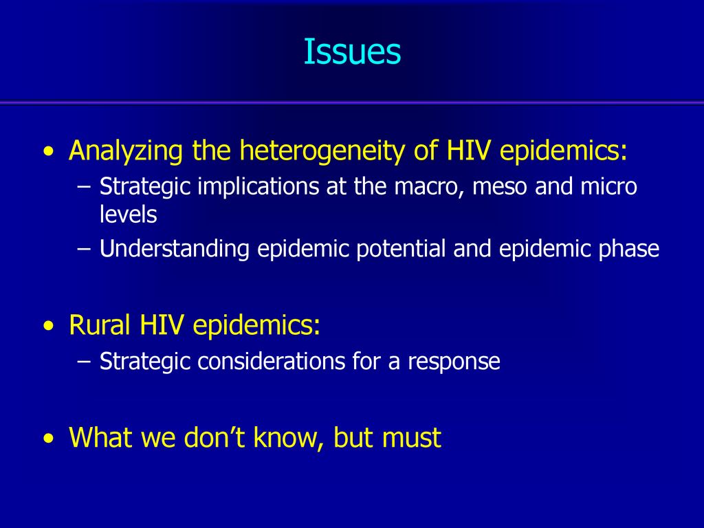 Hiv Epidemics In The South Asia Region Strategic Considerations Ppt