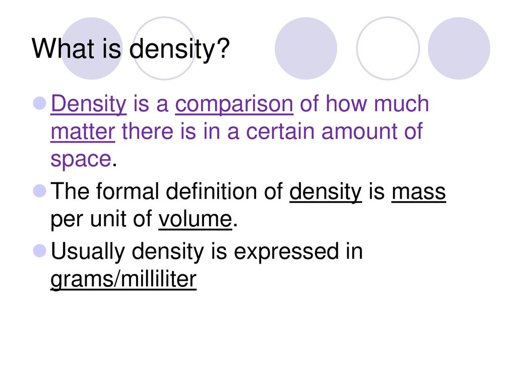 Density Definition Density Definition