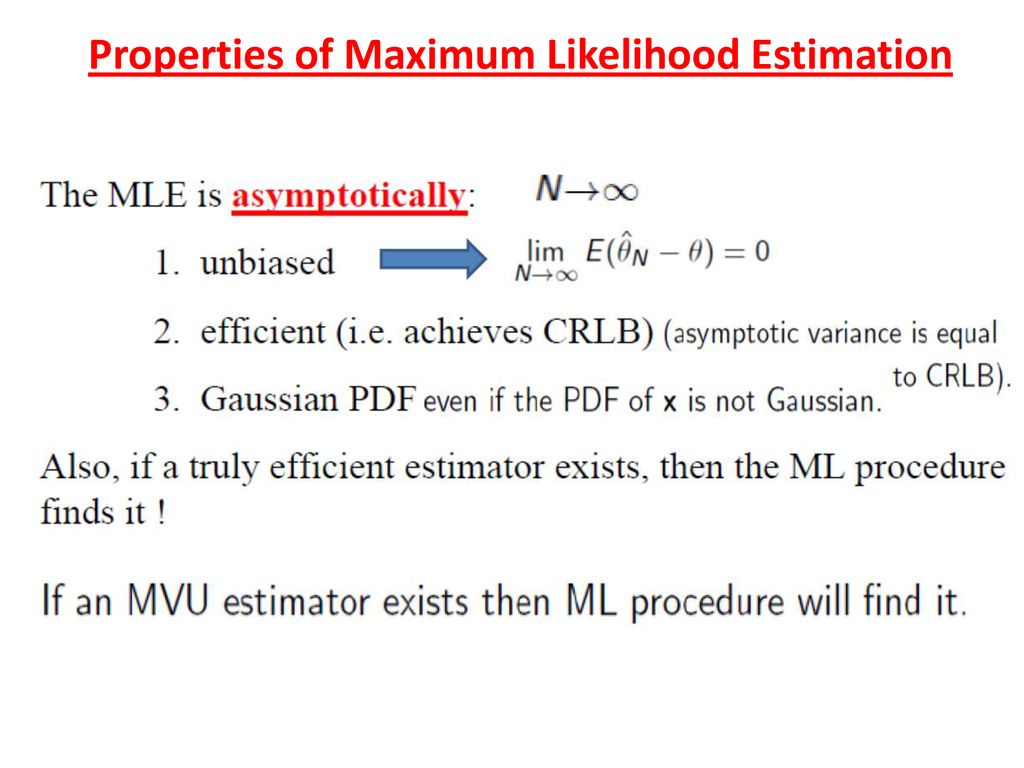 Maximum Likelihood Estimation Mle Ppt Download