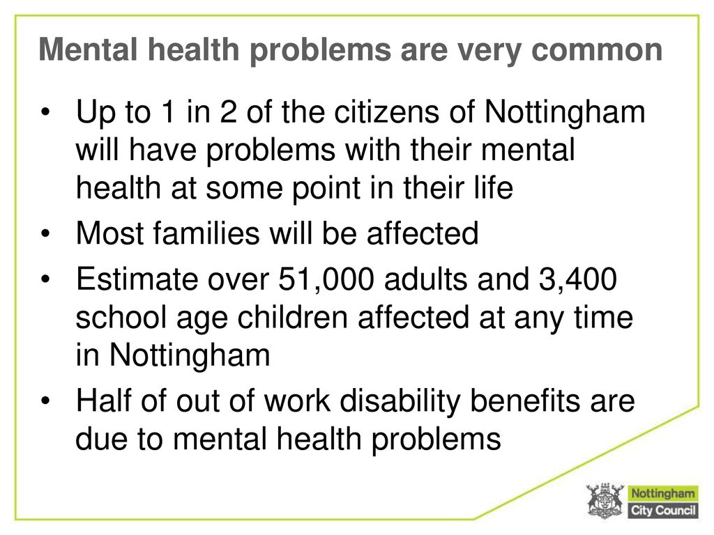 Public Mental Health And Nottingham City Mental Health And Wellbeing