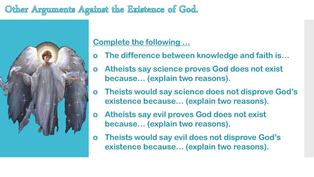 Other Arguments Against The Existence Of God Ppt Download
