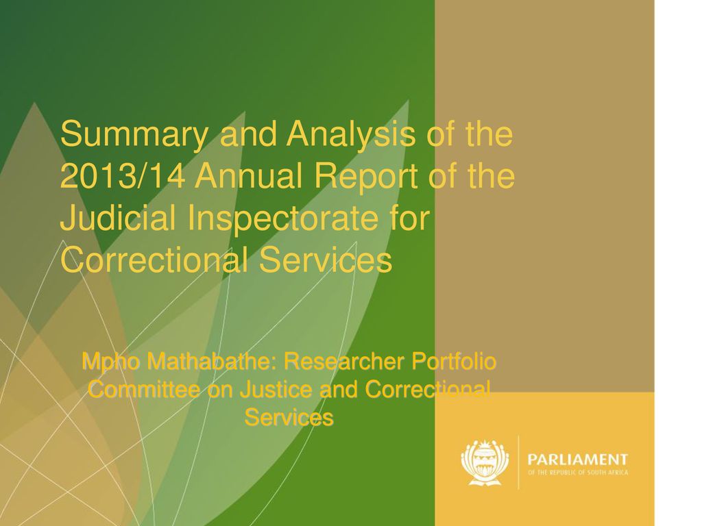 Summary And Analysis Of The 2013 14 Annual Report Of The Judicial