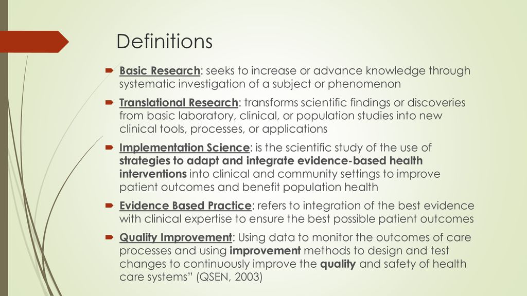 Implementation Science Translating Research Into Practice Ppt Download