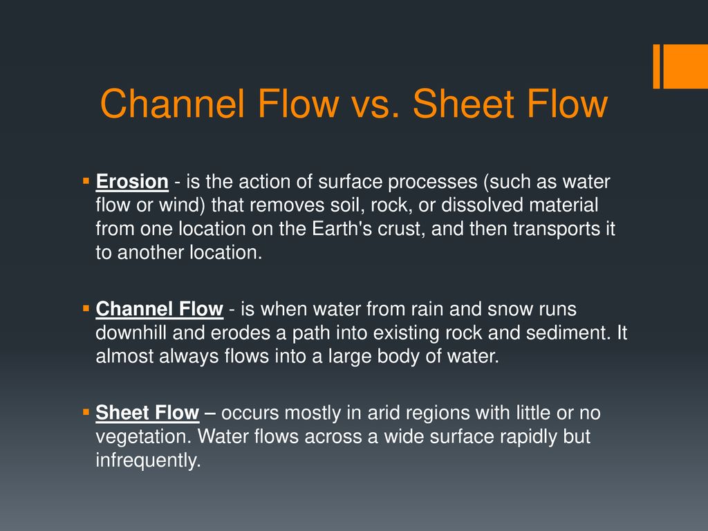 Sheet Flow Sheet Flow