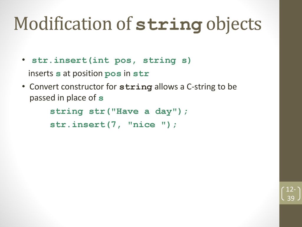 Data Types Typedef Enum C Strings Arrays And String Class Ppt