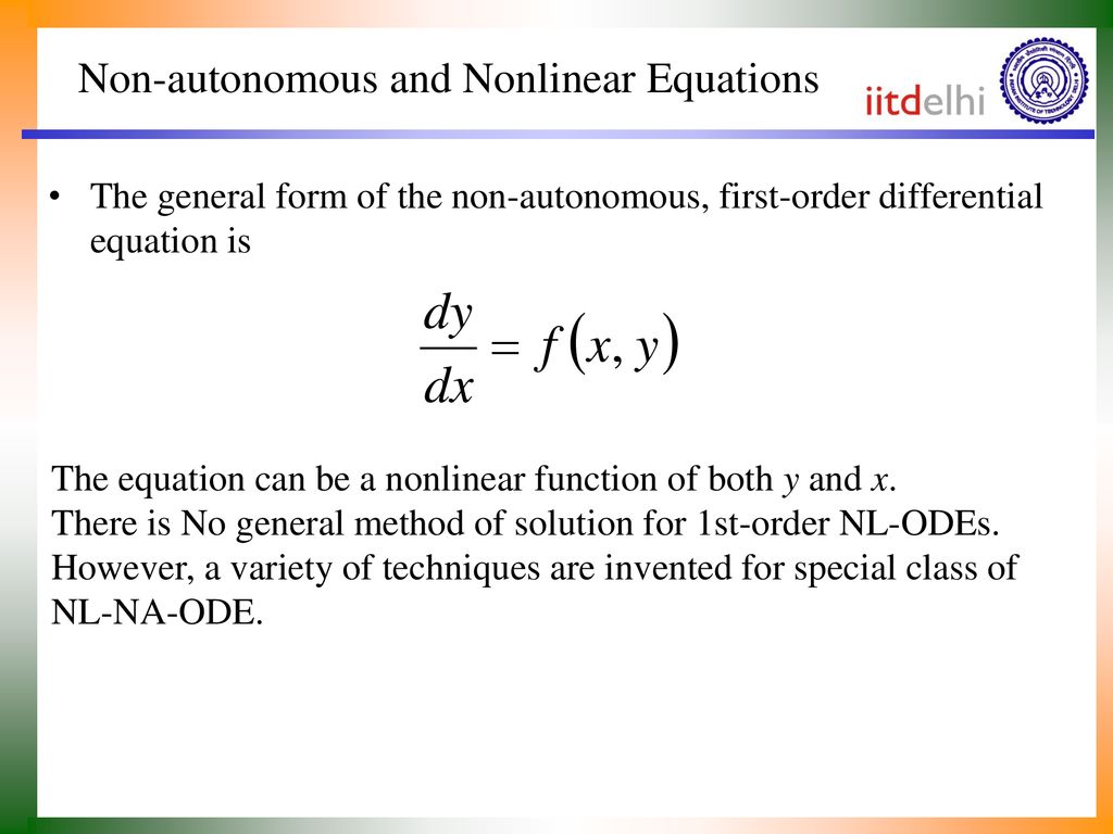 Nonlinear Second Order Differential Equation Nonlinear Second Order Differential Equation