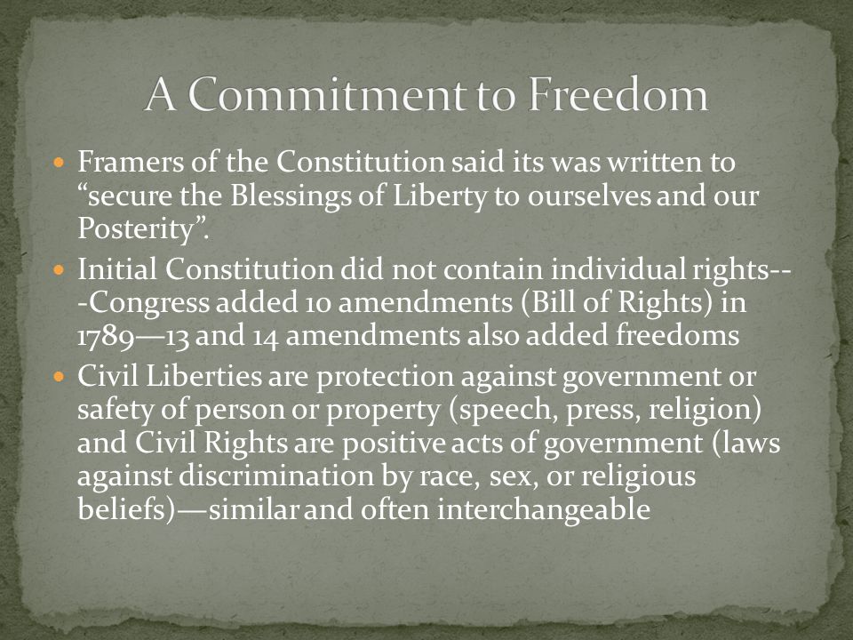 Chapter 19 Civil Liberties First Amendment Freedoms Ppt Video Online