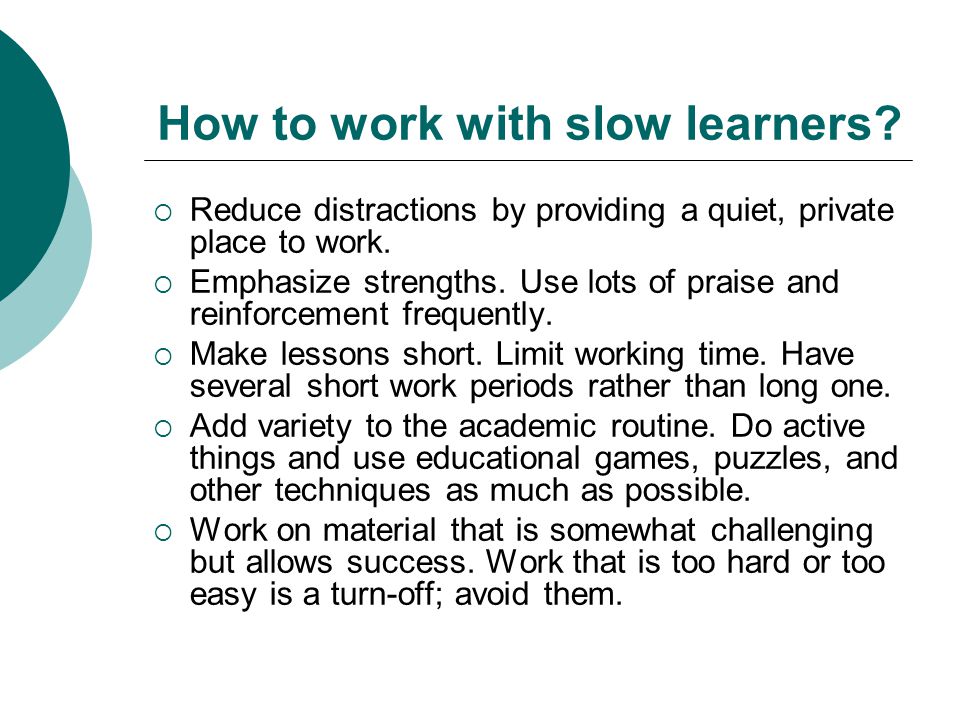 How To Handle Slow Learners - Employeetheatre Jeffcoocctax How To Handle Slow Learners - Employeetheatre Jeffcoocctax