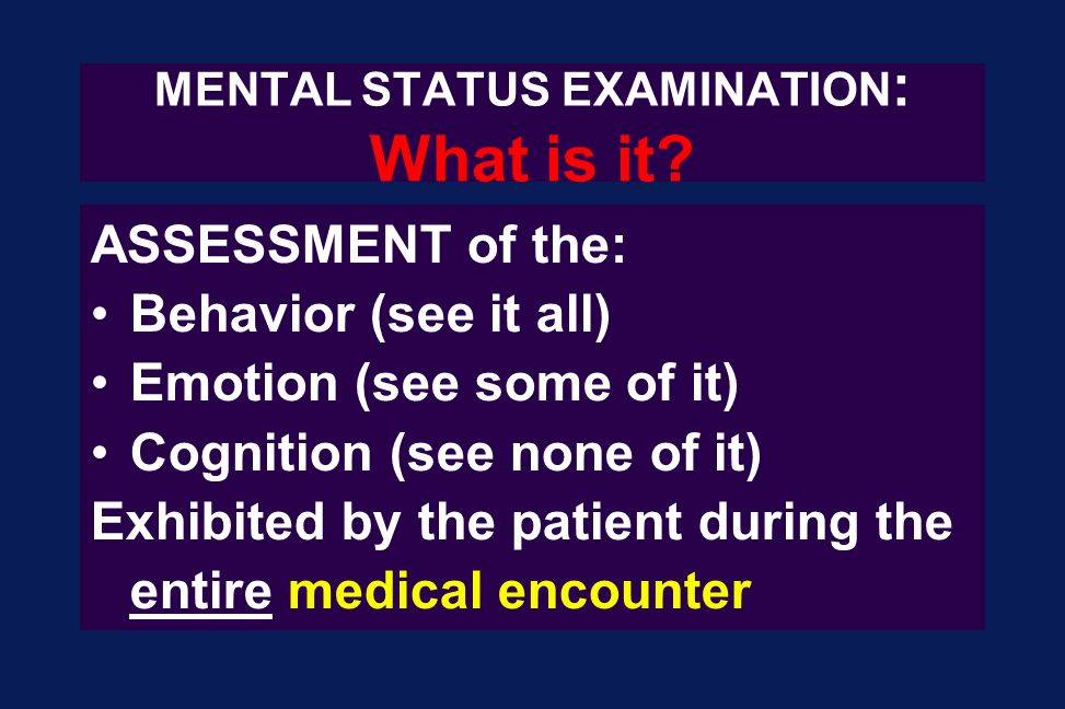 PPT Introduction To Mental Status Examination (MSE), 55% OFF PPT Introduction To Mental Status Examination (MSE), 55% OFF