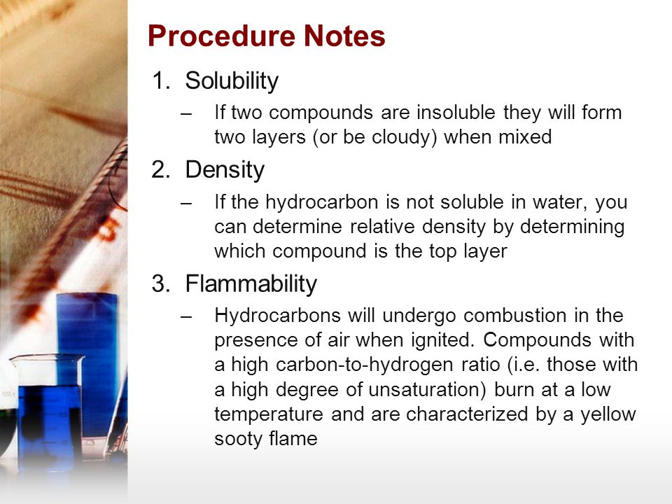 Hydrocarbon pre-lab lecture - ppt download Hydrocarbon pre-lab lecture - ppt download