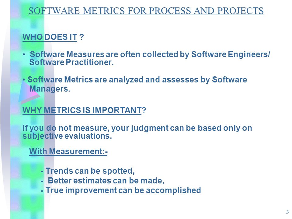 Software Metrics Process Software Metrics Process