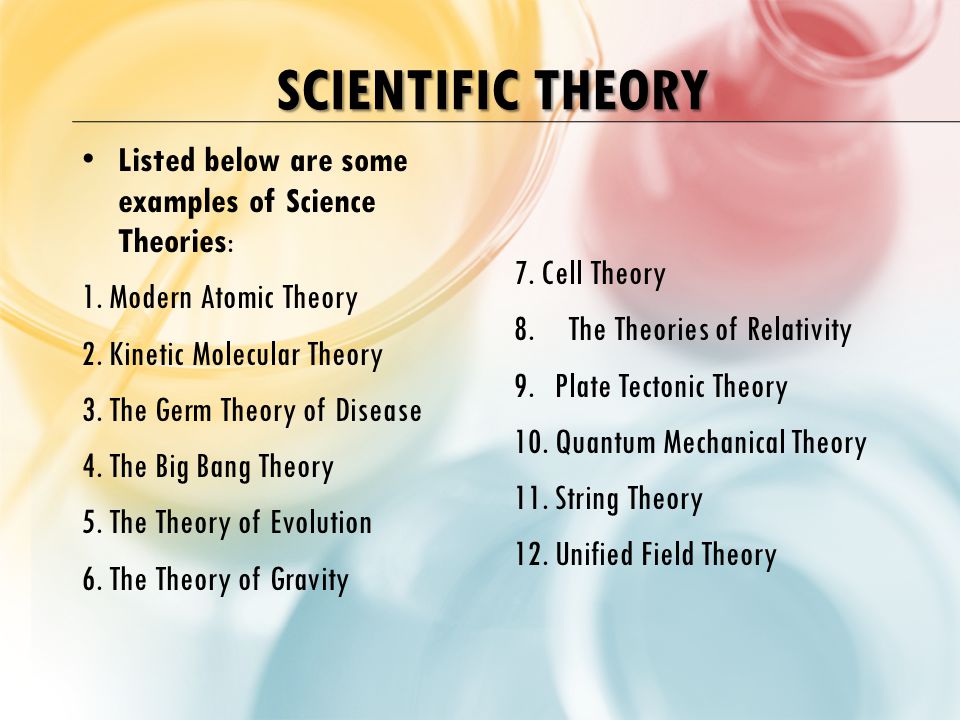 Scientific Theory Examples