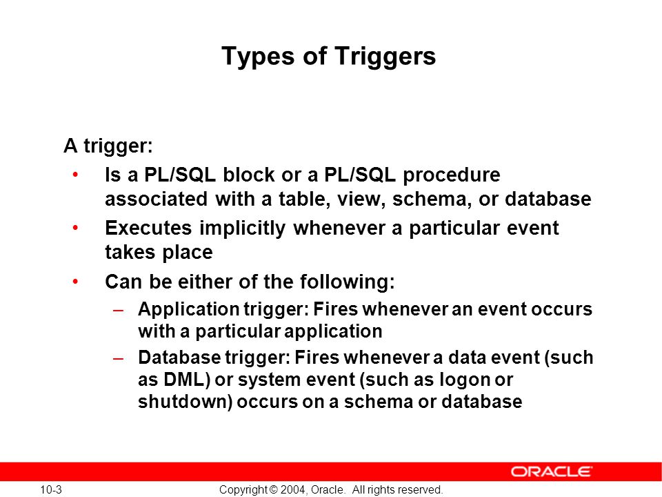 Explain Different Type Of Triggers In Pl Sql Mayra Has Dillon