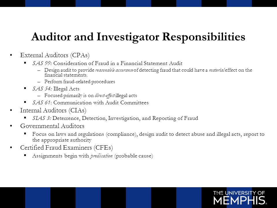 External Auditors Roles And Responsibilities Ppt Video Online Download
