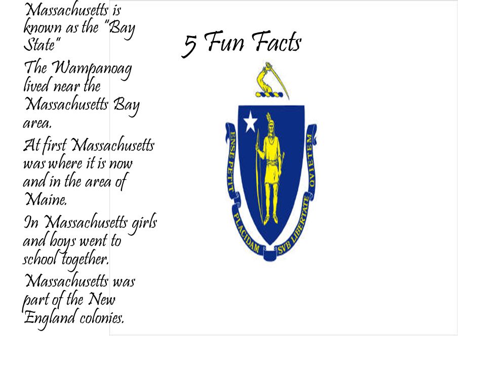 Massachusetts Colony Fun Facts