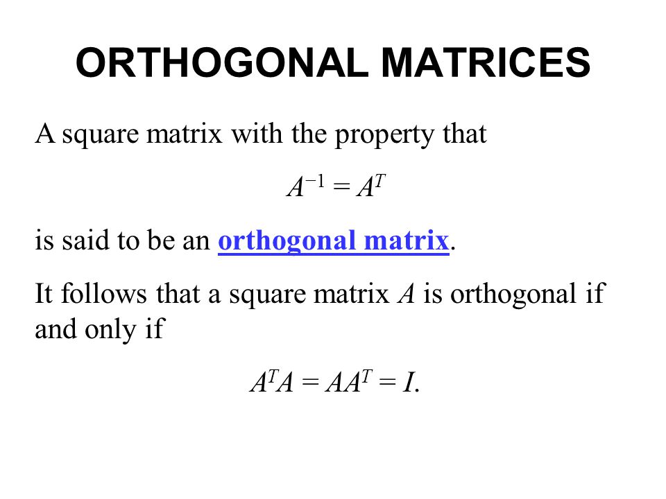 Orthogonal matrix - datingluda Orthogonal matrix - datingluda