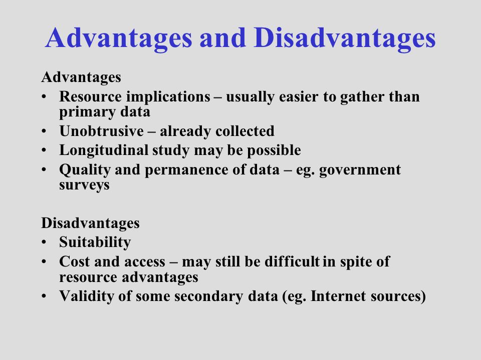 👍 Advantages of primary data collection. Advantages and disadvantages ... 👍 Advantages of primary data collection. Advantages and disadvantages ...