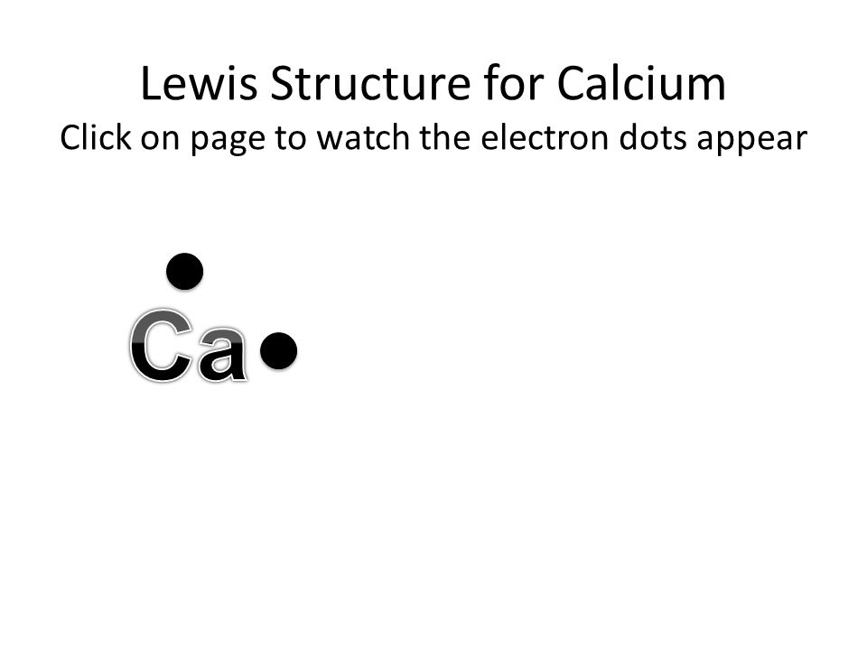 Lewis Dot Structure Calcium