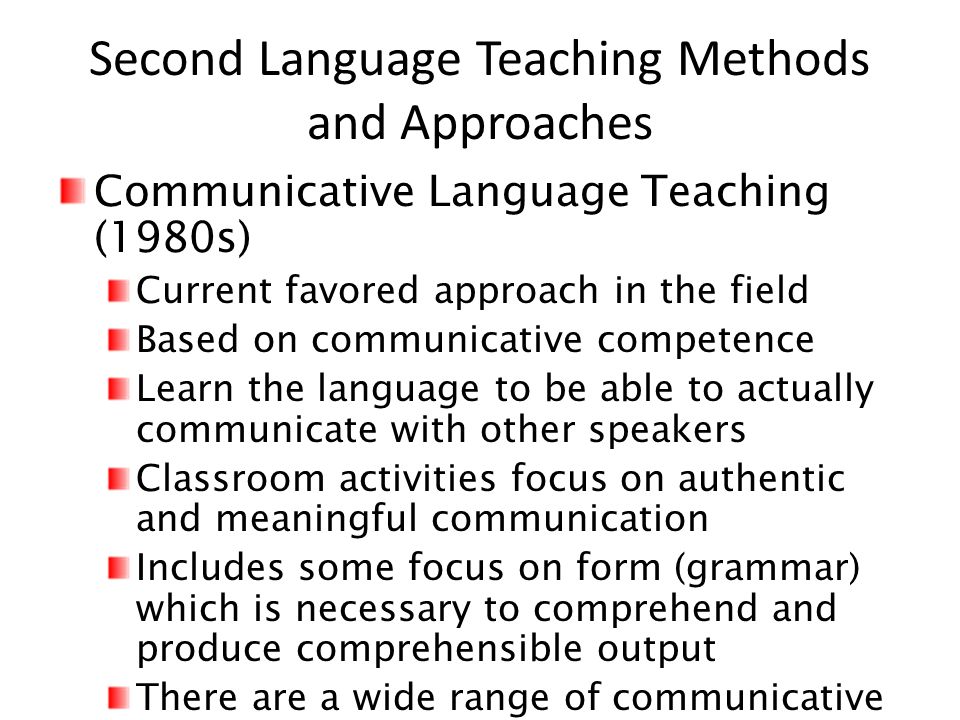 English language teaching methods English language teaching methods