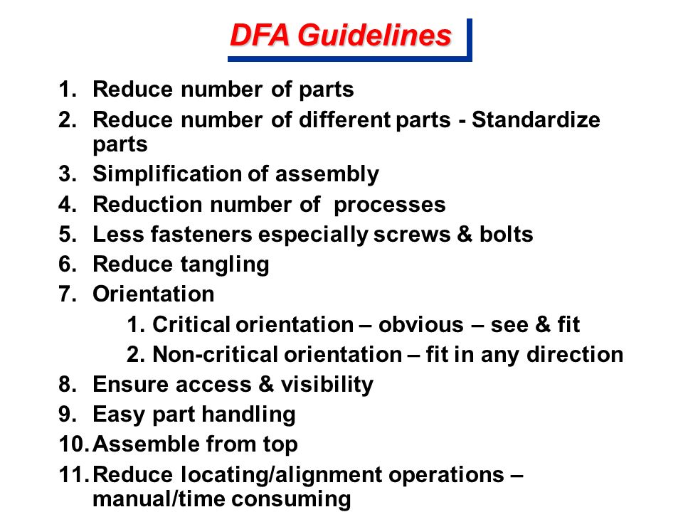 DFMA Guidelines For Mechanical Product Development, 42% OFF DFMA Guidelines For Mechanical Product Development, 42% OFF