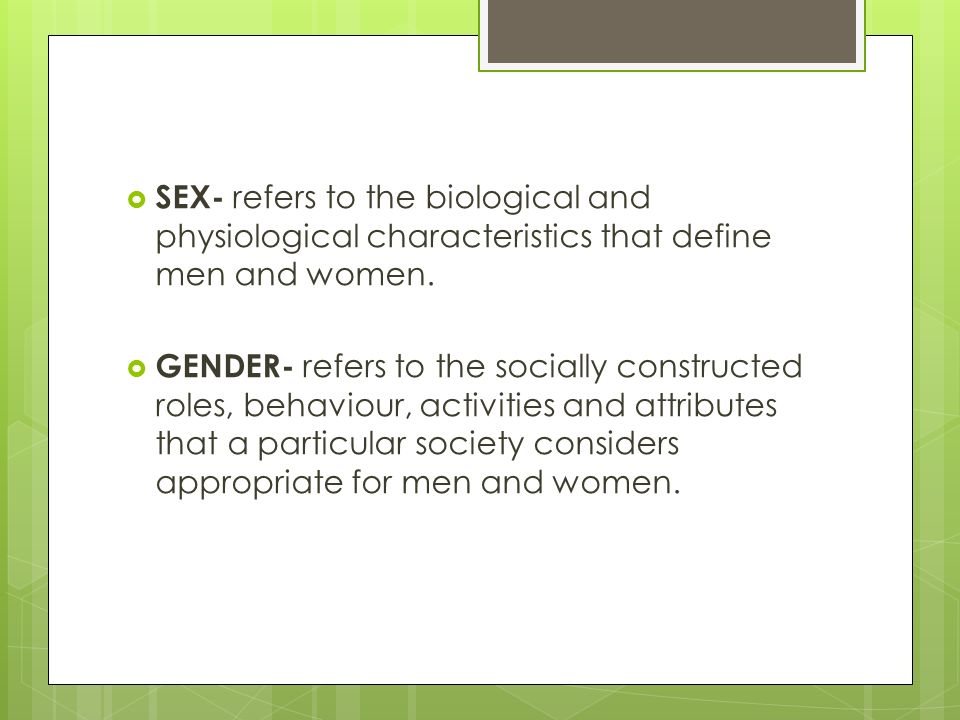 Gender Equality At Home And Work Ppt Video Online Download