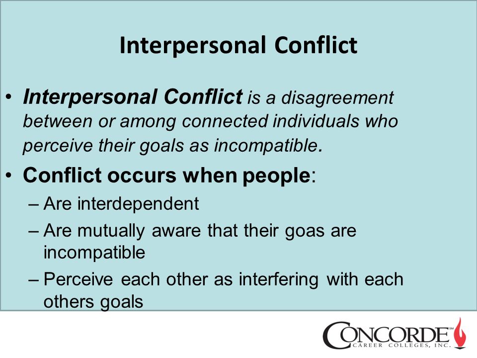 Interpersonal Conflict Examples Interpersonal Conflict Examples
