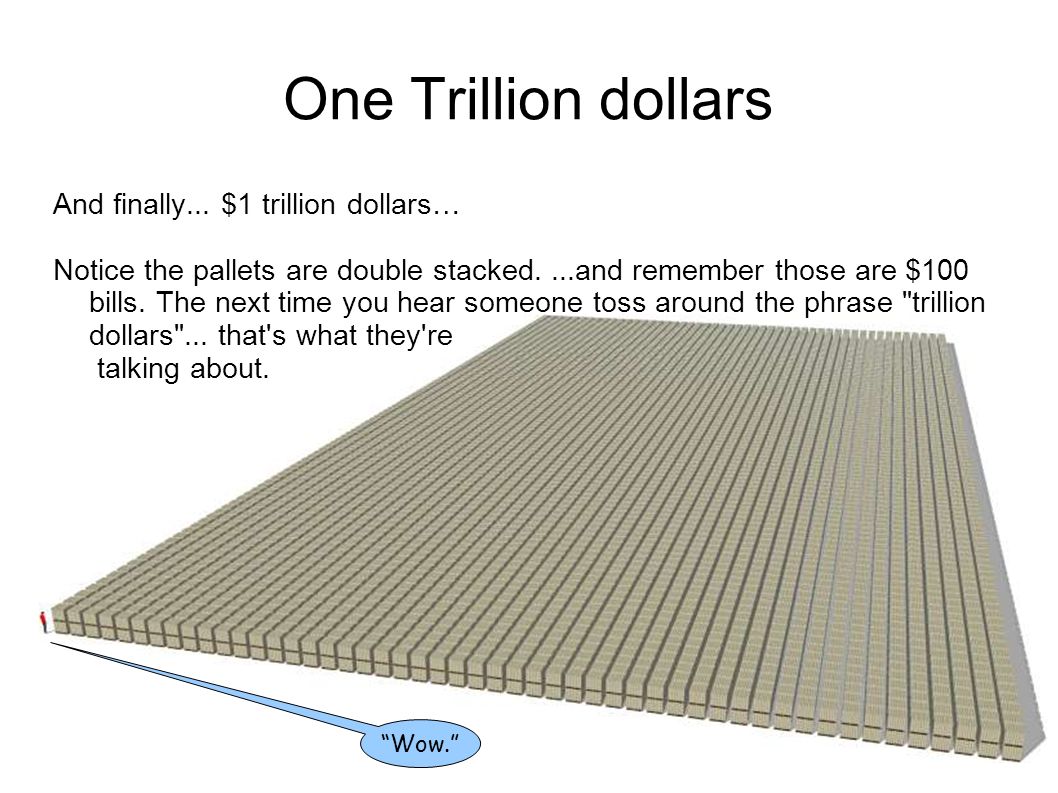 Trillion Dollars Stacked Trillion Dollars Stacked