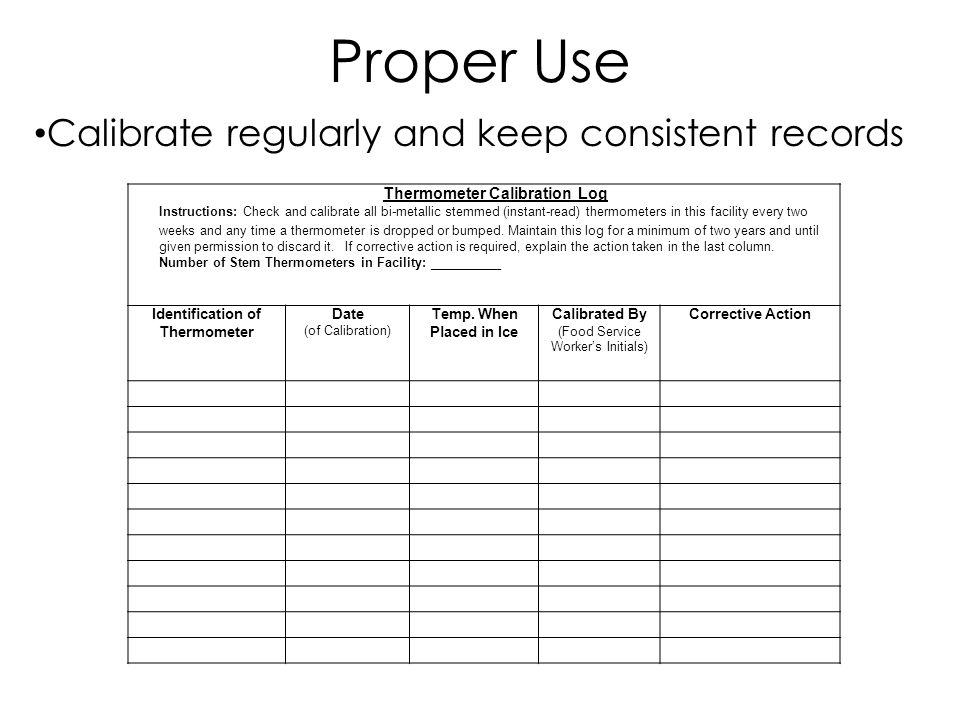 Equipment Calibration Tracker Health And Safety Templ