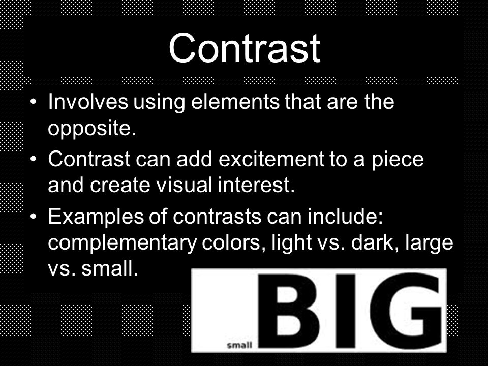 Examples Of Contrast In Art Examples Of Contrast In Art