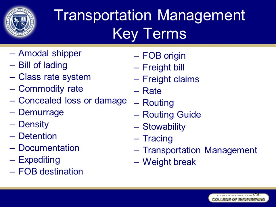 Chapter 13 Transportation Management Ppt Video Online Download