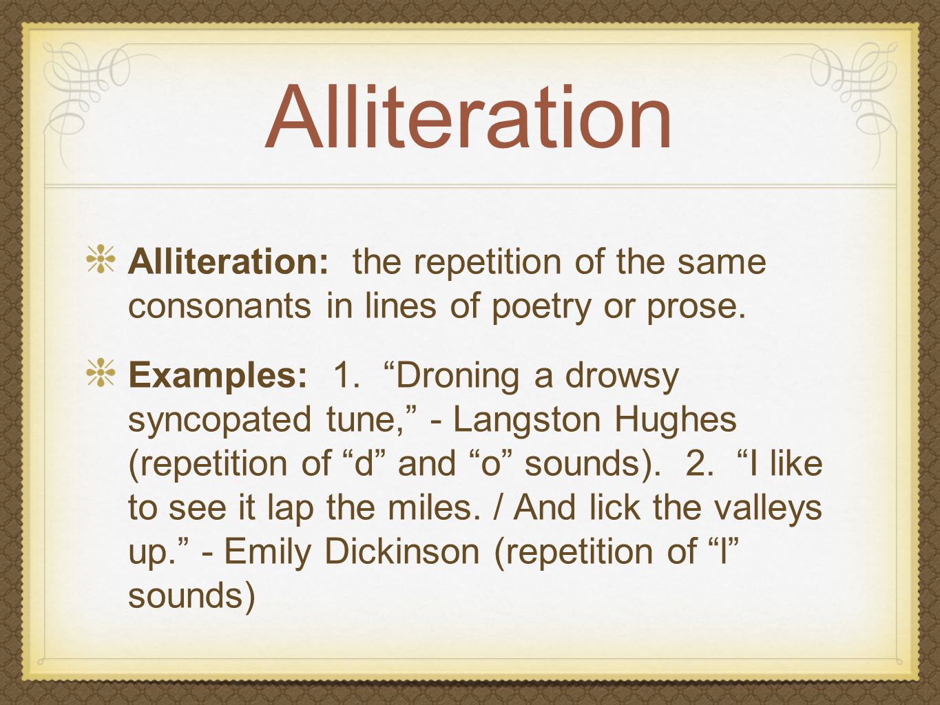 Examples Of Alliteration In Literature Examples Of Alliteration In Literature